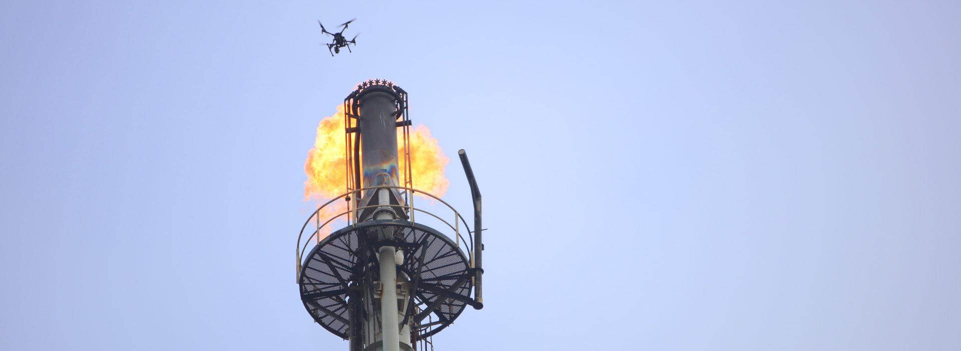 Drone inspection of flare stacks and chimneys - Terra Drone｜Global UAV company